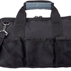 Amazon Basics Durable Wear-Resistant Base, Tool Small Standard Bag with Strap, 12 Inch, Black & Gray