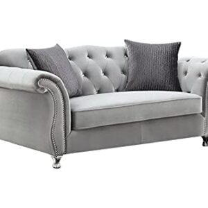 Coaster Furniture Living Room Sofa Love Seat Silver 551162