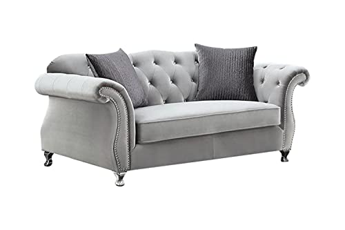 Coaster Furniture Living Room Sofa Love Seat Silver 551162