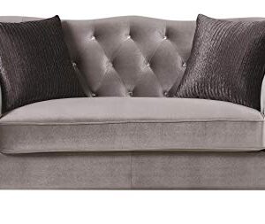 Coaster Furniture Living Room Sofa Love Seat Silver 551162