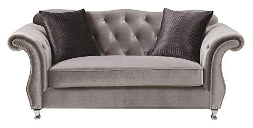 Coaster Furniture Living Room Sofa Love Seat Silver 551162