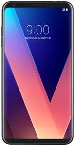 lg electronics v30+ factory unlocked phone, 128gb, 6", black (u.s. warranty)