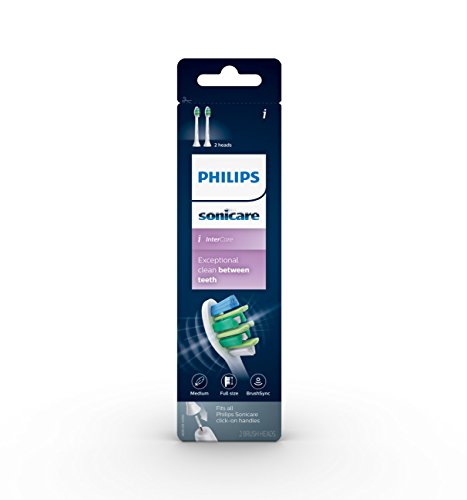 Philips Sonicare Genuine Intercare Replacement Toothbrush Heads, 2 Brush Heads, White, HX9002/65