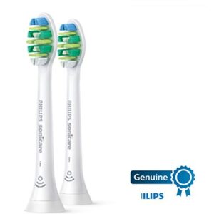 Philips Sonicare Genuine Intercare Replacement Toothbrush Heads, 2 Brush Heads, White, HX9002/65