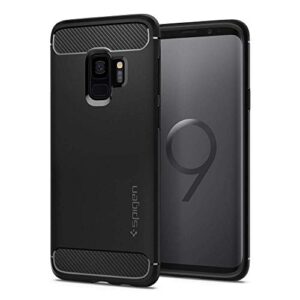 spigen rugged armor designed for samsung galaxy s9 case (2018) - matte black