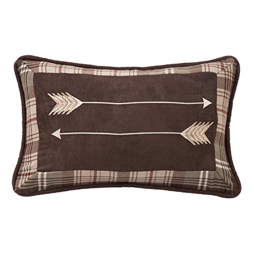 H HIEND ACCENTS Embroidery Arrow Pillow, 12x19