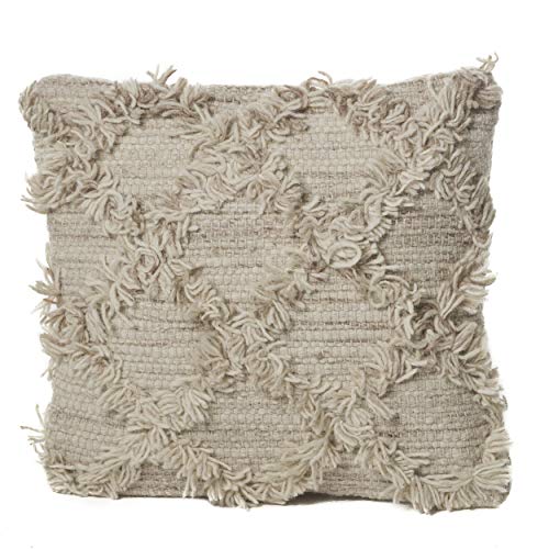 Christopher Knight Home Jucar Wool Pillow, Ivory