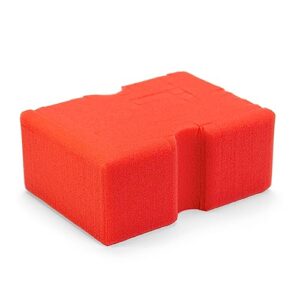 optimum big red sponge - original brs - large car wash sponge, professional car detailing sponge, great for use with rinseless car wash and traditional car wash soap