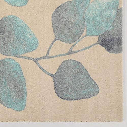 Rugsmith Ficus Modern Floral Area Rug, 7 ft 6 in x 9 ft 6 in, Turquoise