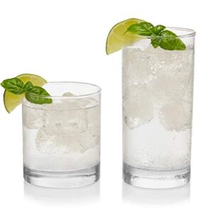 libbey province 16-piece tumbler and rocks glass set