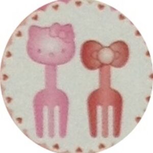 Sanrio Hello Kitty Food Fruit Cocktail Fork Picks 2 patterns 8 pics Bento Party (Fork)