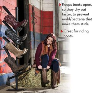 Boot Butler Standing Boot Rack – As Seen On Rachael Ray – Clean Up Your Floor & Protect Your Boots – 5-Pair Boot Storage Organizer & Boot Shaper/Tree