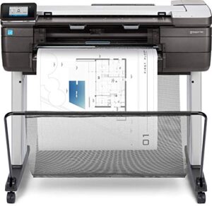 hp designjet t830 large format multifunction wireless plotter printer - 24", with mobile printing (f9a28a)