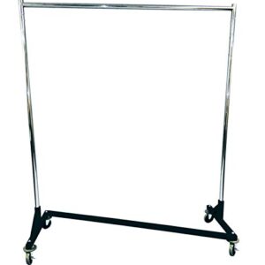 Only Hangers Adjustable Height Heavy Duty Z Rack w/Black Base