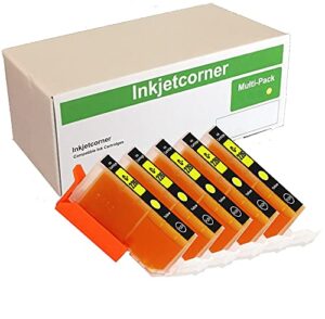 inkjetcorner compatible ink cartridges replacement for cli-226 for use with ix6520 mg5120 mg5220 mg5320 mx882 mx892 mg6120 mg6220 mg8120 mg8220 (yellow, 5-pack)