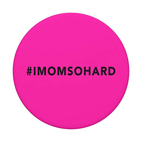 IMOMSOHARD Black Logo PopSockets Stand for Smartphones and Tablets