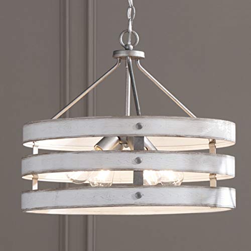 Gulliver Collection 4-Light Coastal Pendant Light Galvanized