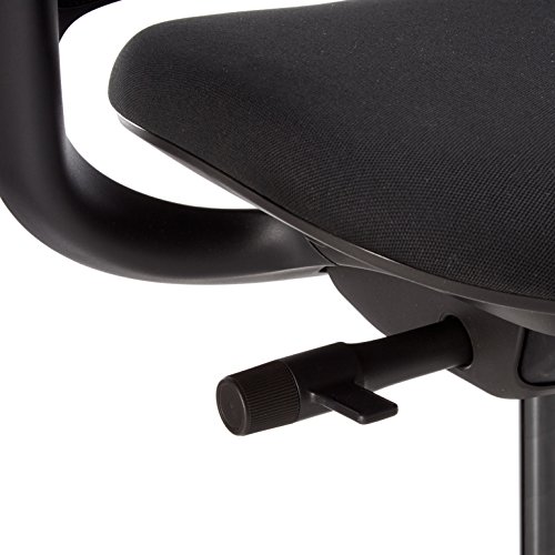 Steelcase Series 1 Stool Chair, Graphite Frame with 3D Microknit Fabric (Licorice)