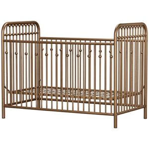 Little Seeds Monarch Hill Ivy Metal Crib, Gold