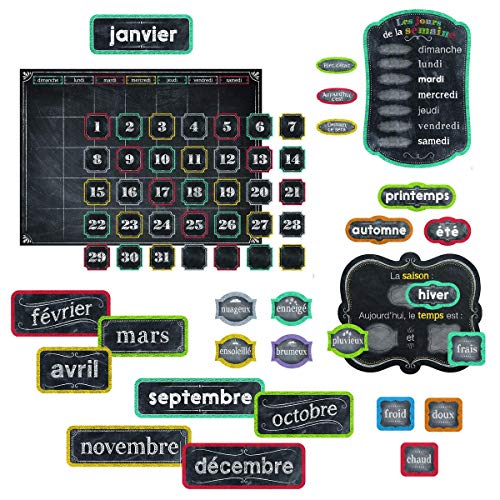 Creative Teaching Press French Calendar (Chalk) Bulletin Board Set (8457)