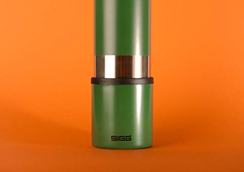 SIGG - Insulated Water Bottle Green - Thermo Flask Hot & Cold with Cup - Leakproof - BPA Free - 18/8 Stainless Steel - 25 Oz