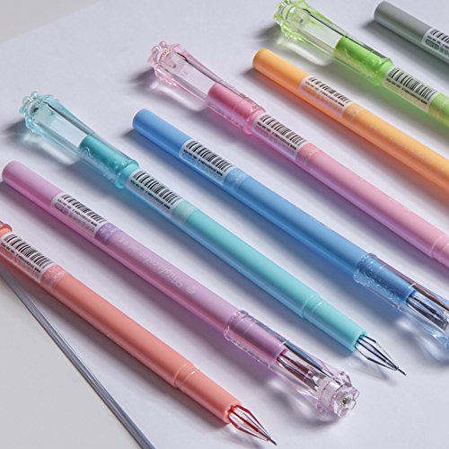 CHoSCH Flower Diamond Tip Gel Ink Rollerball Pens, Extra Fine Point Pen (0.5mm),8 Colors, 8-Count (8)