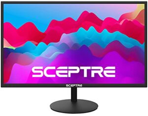 sceptre 27-inch fhd led gaming monitor 75hz 2x hdmi vga build-in speakers, ultra slim metal black