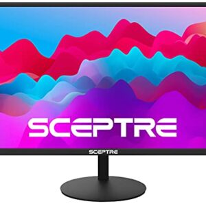 Sceptre 27-Inch FHD LED Gaming Monitor 75Hz 2X HDMI VGA Build-in Speakers, Ultra Slim Metal Black