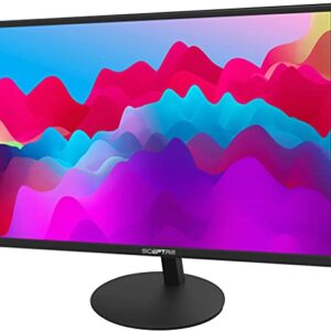 Sceptre 27-Inch FHD LED Gaming Monitor 75Hz 2X HDMI VGA Build-in Speakers, Ultra Slim Metal Black