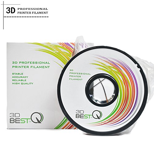 3D BEST Q Carbon Fiber Polycarbonate 1.75mm 3D Printer Filament, Dimensional Accuracy +/- 0.03 mm, 1KG Spool, Really Carbon Fiber-infill，Black