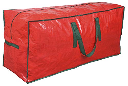 ProPik Christmas Tree Storage Bag | Fits Up to 7 ft. Tall Disassembled Tree | 45" x 15" x 20" Holiday Artificial Tree Storage Case | Perfect Xmas Storage Container with Handles and Sleek Zipper (Red)