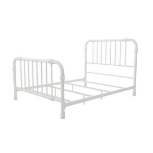 little seeds monarch hill wren metal bed full, white