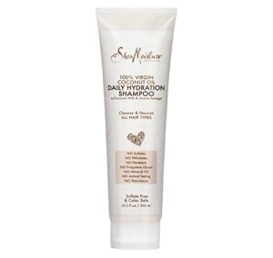 sheamoisture 100% virgin coconut oil daily hydration shampoo 10.3oz