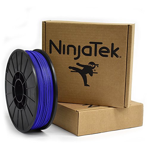 NinjaTek - 3DNF0217510 3DNF02117510 NinjaFlex TPU Filament, 1.75mm, TPE, 1kg, Sapphire (Blue) (Pack of 1)