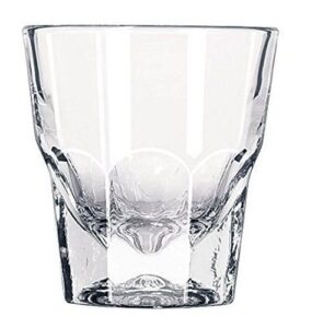 set of two libbey duratuff cortado glasses | gibraltar rocks glass 4.5 oz ~paper coasters included~