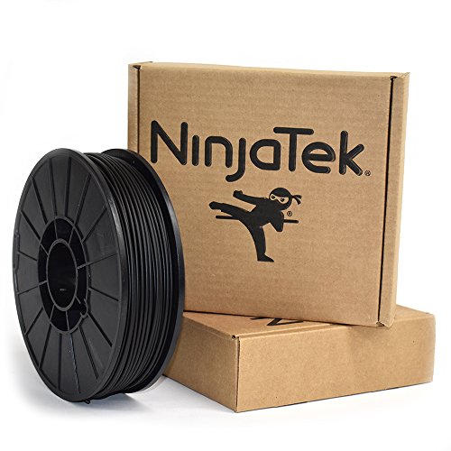 NinjaTek 3DNF01129010 NinjaTek NinjaFlex TPU Filament, 3.00mm, TPE, 1kg Midnight (Black) (Pack of 1)