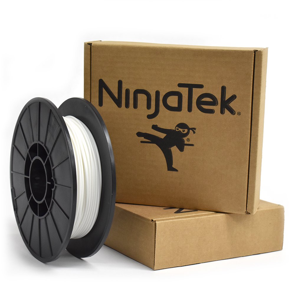 NinjaTek 3DNF00129005 NinjaTek NinjaFlex TPU Filament, 3.00mm, TPE.5kg, Snow (White) (Pack of 1)