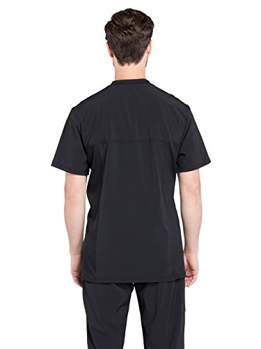 Cherokee Infinity Men Scrubs Top Tuckable V-Neck CK910A, L, Black