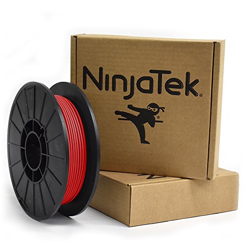 NinjaTek 3DAR03129005 NinjaTek Armadillo TPU Filament, 3.00mm, TPE.5kg, Fire (Red) (Pack of 1)