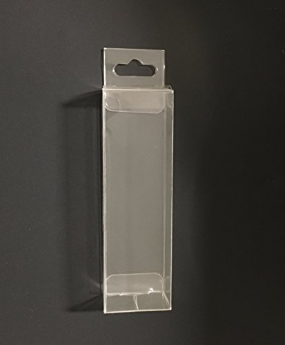 25 Clear Plastic PET Hang Box for Fishing Lures, Arts, Crafts, and Retail Size 1.5"X1.25"X5"