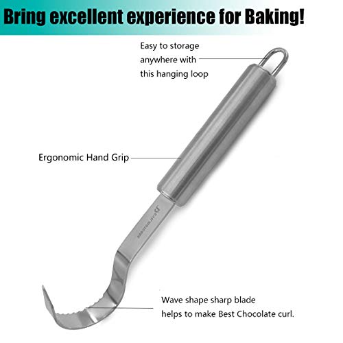 Daycount Chocolate Cheese Butter Shaver, Slicer Hook Shape Cake Decorations Graters Shavings Knife, Planer Baking Utensils