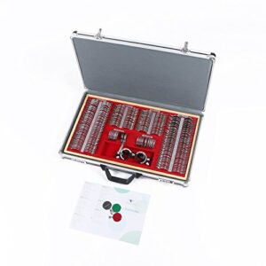 UCanSee High Qualtiy 266 Trial Lens Set Optical Kit Metal Rim Wood Frame Aluminum Box