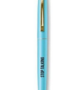 Snarky Boss Lady Pen Set in Brilliant Multicolor - Set of 6 Refillable Black Ink Ballpoint Click Clic Pens