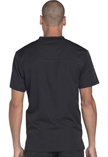 Dickies Dynamix Men Scrubs Top V-Neck DK640, L, Black