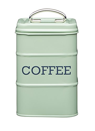 KitchenCraft Living Nostalgia Coffee Storage Canister, 11 x 17 cm (4" x 6.5") - English Sage Green