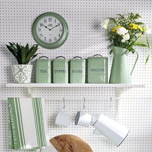 KitchenCraft Living Nostalgia Coffee Storage Canister, 11 x 17 cm (4" x 6.5") - English Sage Green