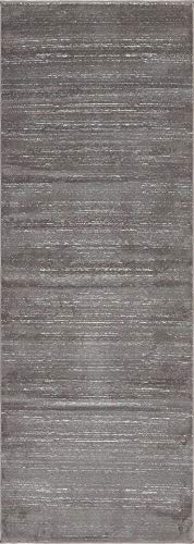 Jill Zarin Uptown Collection Area Rug - Madison Avenue (2' 2" x 6' 1" Runner, Gray/ Ivory)