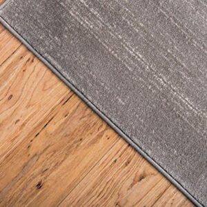 Jill Zarin Uptown Collection Area Rug - Madison Avenue (2' 2" x 6' 1" Runner, Gray/ Ivory)