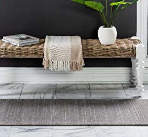 Jill Zarin Uptown Collection Area Rug - Madison Avenue (2' 2" x 6' 1" Runner, Gray/ Ivory)