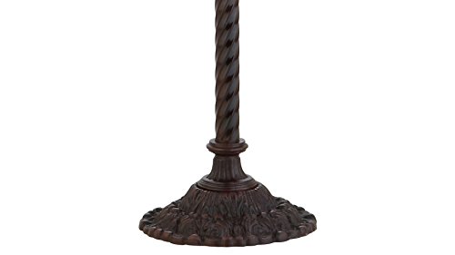 JONATHAN Y JYL8005A Moore Tiffany-Style 68.57" Torchiere LED Floor Lamp, Tiffany, Traditional, Art Nouveau Style, Office, Living Room, Family Room, Dining Room, Bedroom, Hallway, Foyer, Bronze